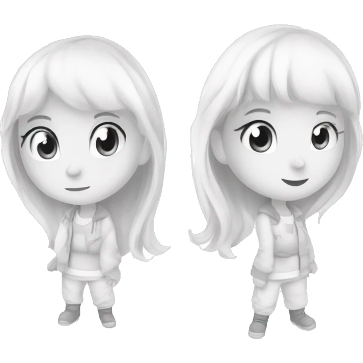 black and white portrait emoji | AI Emoji Generator