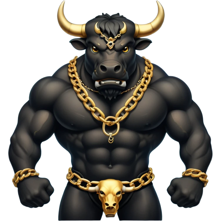 The emoji is an angry black powerful bull with steam coming out of its ...
