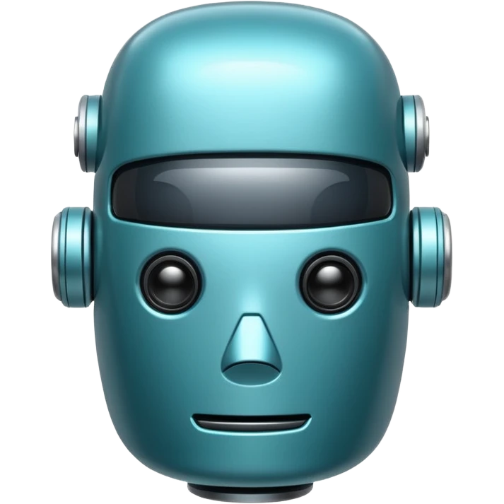 cyan robot emoji | AI Emoji Generator