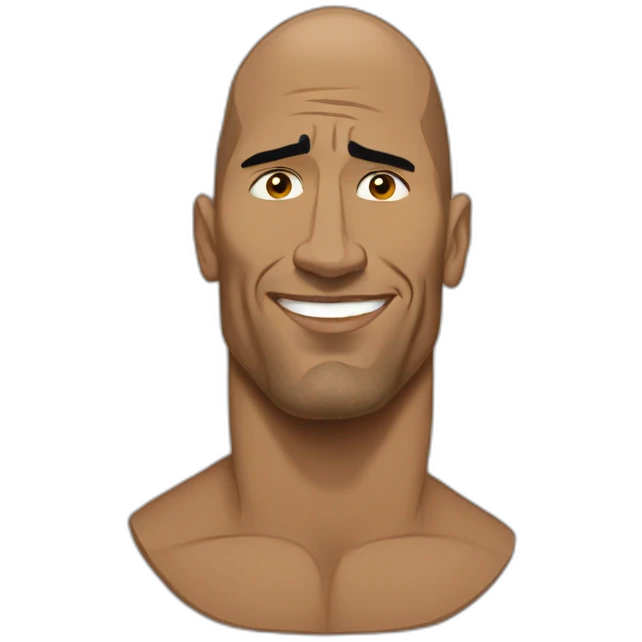 The Rock emoji | AI Emoji Generator