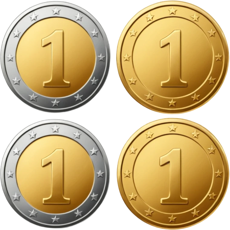 icons for paid subscriptions at different levels with the number 1 ...