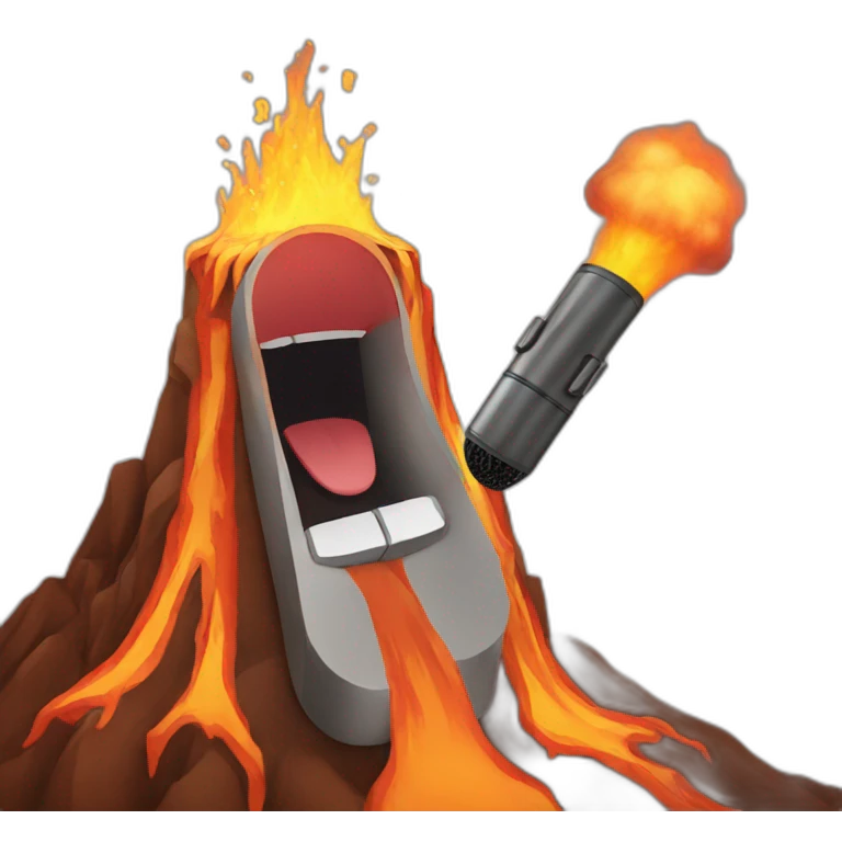 singing volcano emoji | AI Emoji Generator