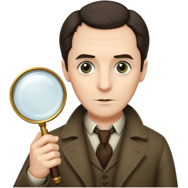 sherlock holmes holding magnifying glass emoji | AI Emoji Generator