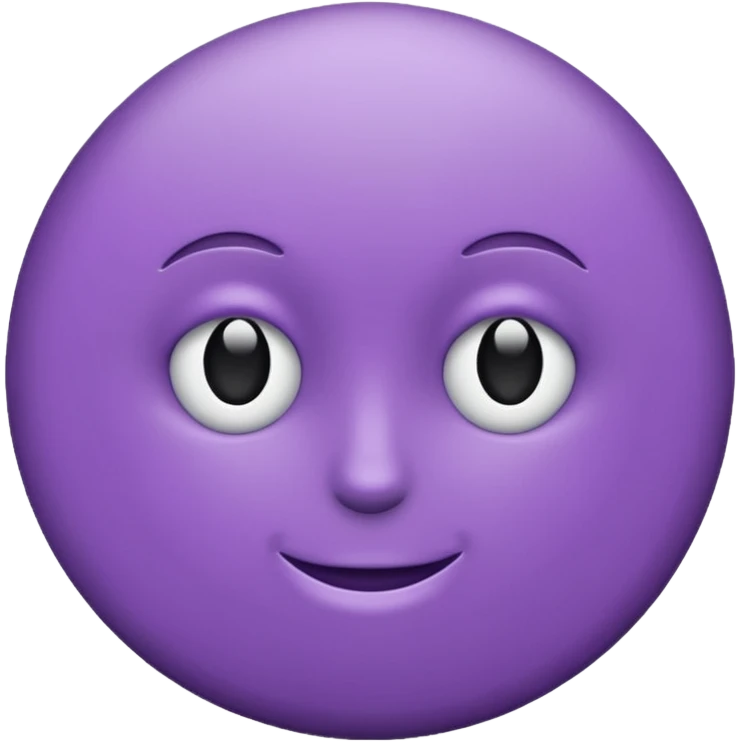 Rond violet normal emoji | AI Emoji Generator