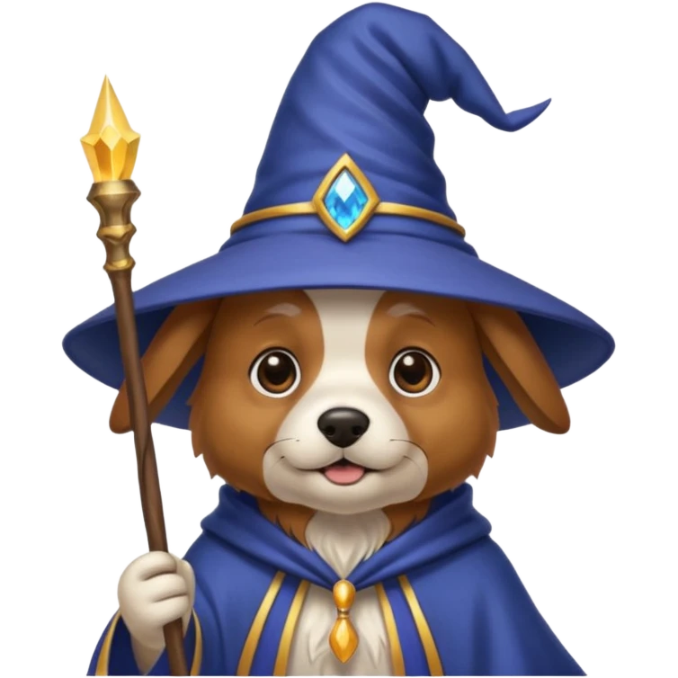 Dog wizard emoji | AI Emoji Generator