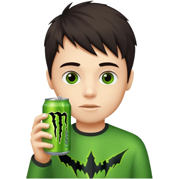 1 boy Monster energy drink emoji | AI Emoji Generator