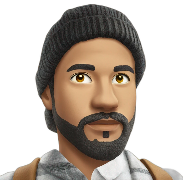 "Stylish Male with Beard" emoji | AI Emoji Generator
