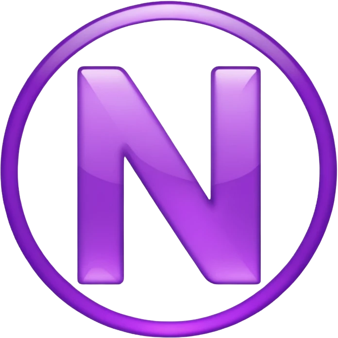 purple letter N emoji | AI Emoji Generator