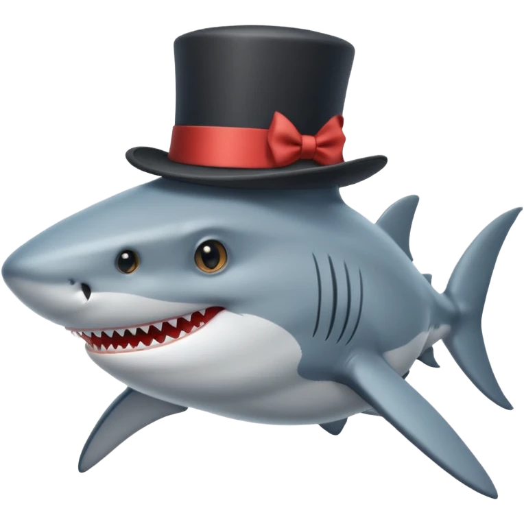 Shark with a top hat emoji | AI Emoji Generator