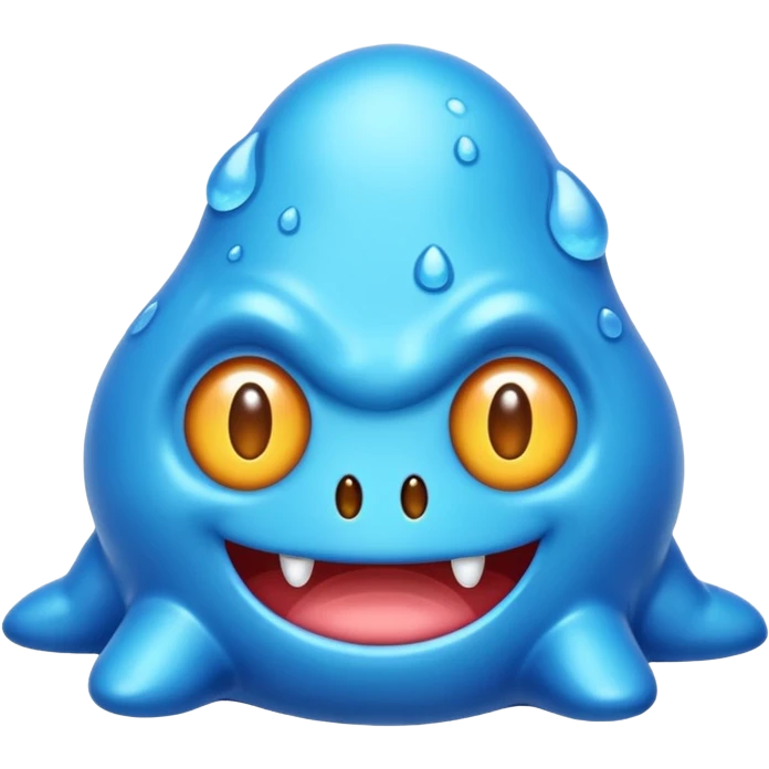 blue slime monster emoji | AI Emoji Generator