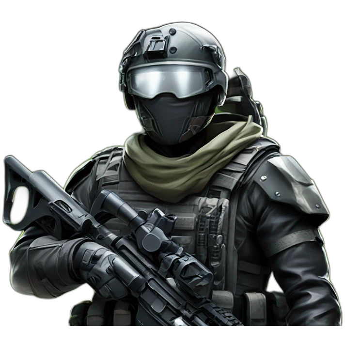 gun-wielding soldier in action emoji | AI Emoji Generator