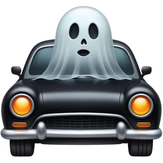 a black cursed car with a gost like figure inside emoji | AI Emoji ...