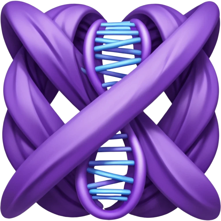 I want a DNA helix with a draped, rippled purple sheet as a background ...