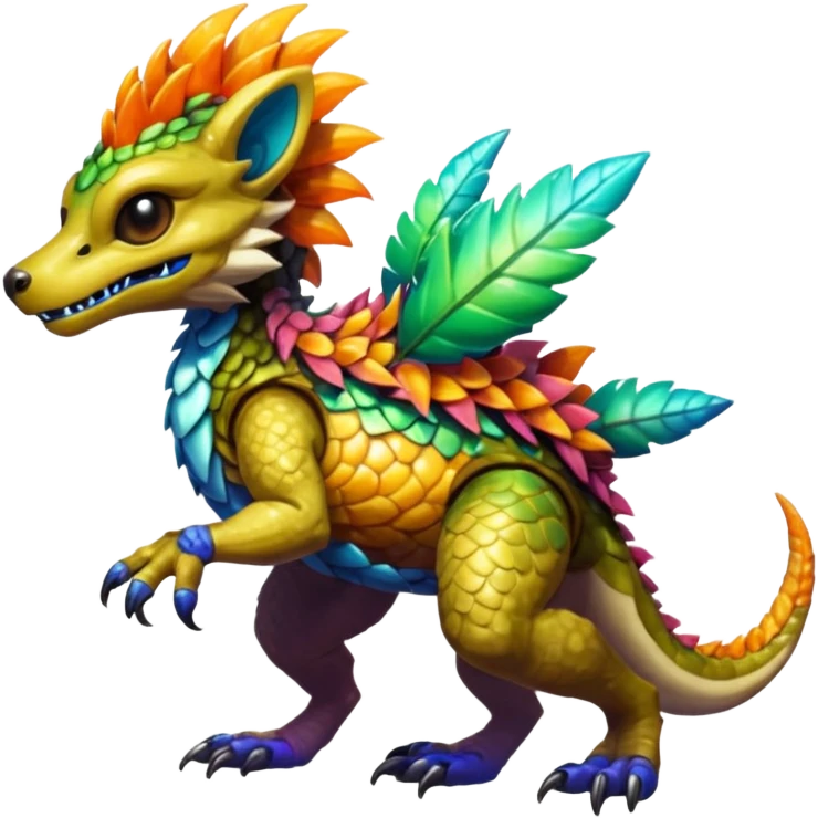 Colorful shiny furry scaly smooth glossy Vernid-Protogen-Grem2 ...