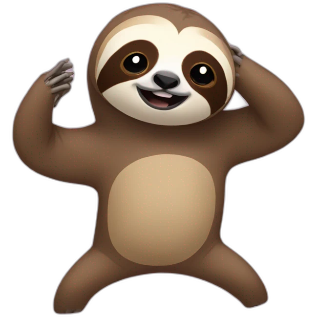 sloth dab emoji | AI Emoji Generator