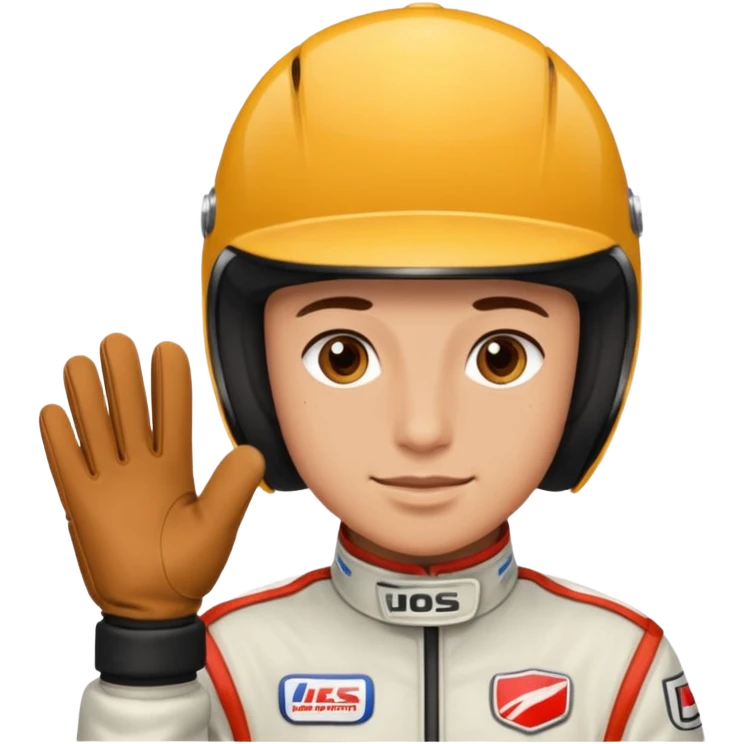 Race Driver with Gloves emoji | AI Emoji Generator