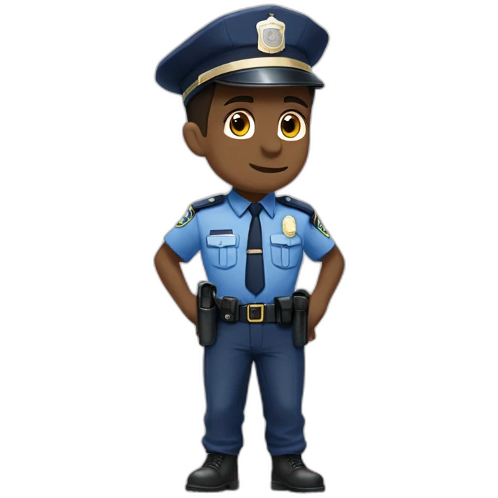 cool cop striking a pose emoji | AI Emoji Generator