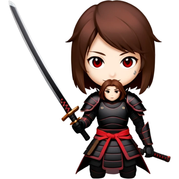 Shadow Samurai emoji | AI Emoji Generator