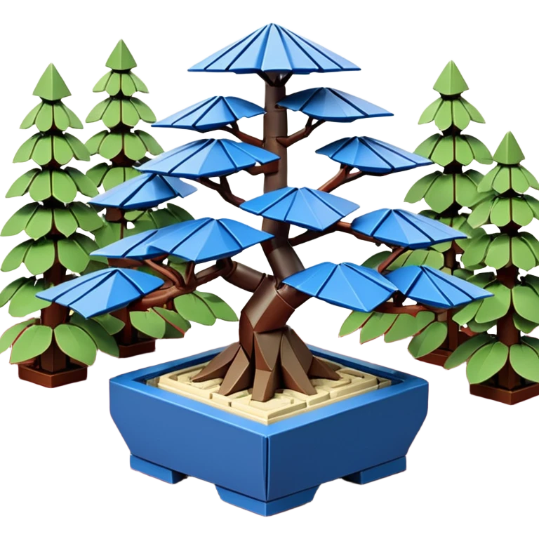 Bonsai Lego fine-leaf group crimson and cream blue forest planting ...