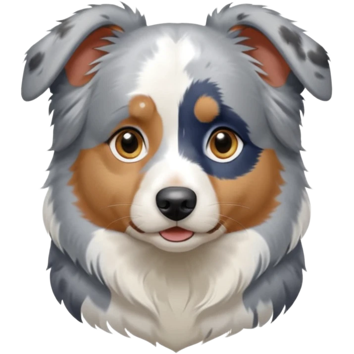 Blue merle Australian Shepherd emoji | AI Emoji Generator
