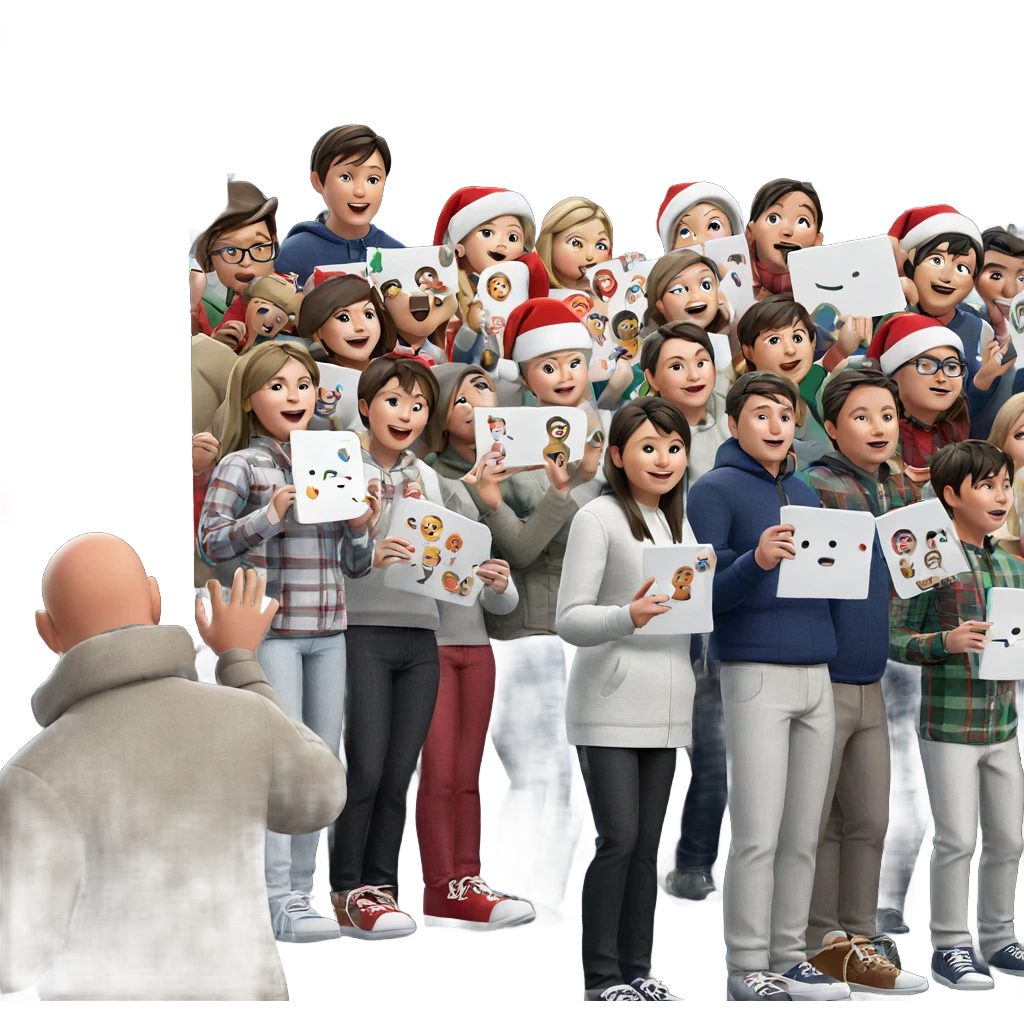 christmas gathering with friends emoji | AI Emoji Generator