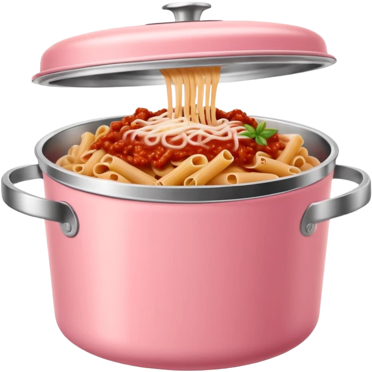 pastel pink food container with bolognese pasta inside emoji | AI Emoji ...