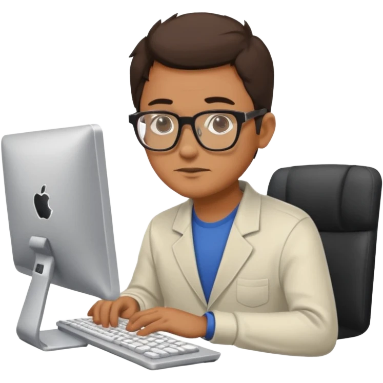 animated a man working in pc programing emoji | AI Emoji Generator