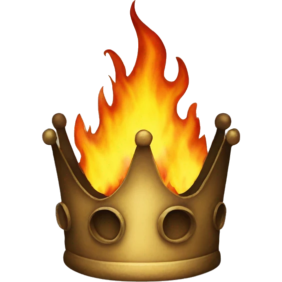 burning crown emoji | AI Emoji Generator