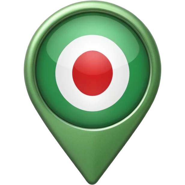 location pin Italy milan green emoji | AI Emoji Generator