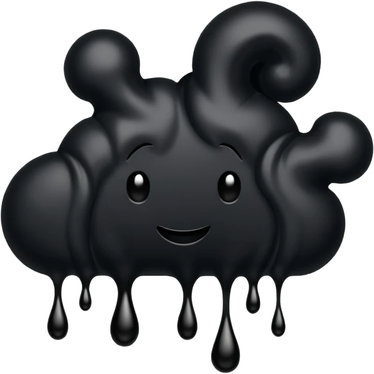 Spilled Ink Blot emoji | AI Emoji Generator