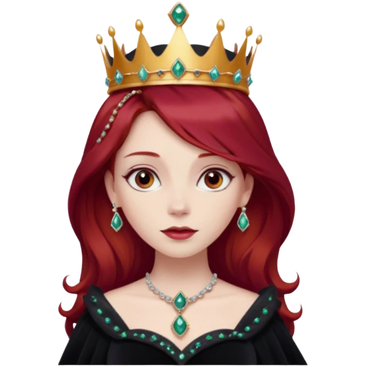 Red Haired Princess,Mysterious Princess – deep crimson red hair, crown ...