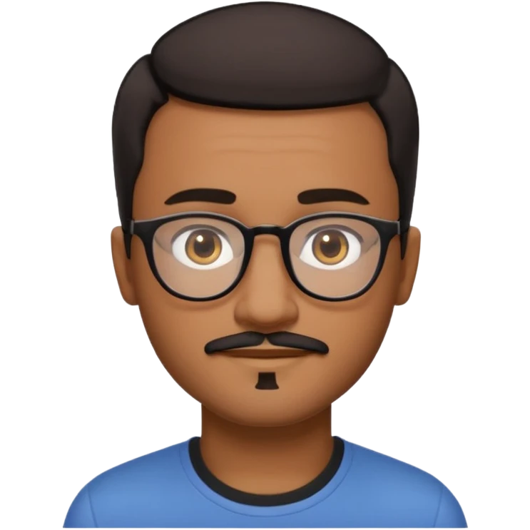 A friendly person with medium-brown skin, large warm brown eyes, thin ...