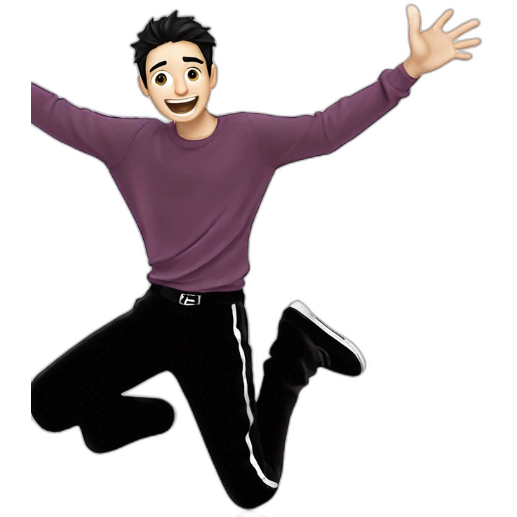happy boy with outstretched arms emoji | AI Emoji Generator