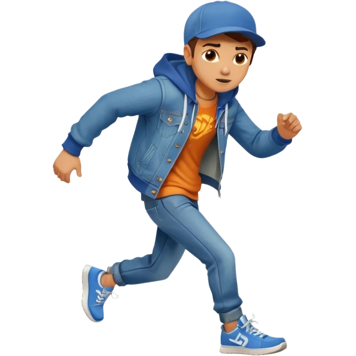 Subway surfers jake full body running emoji | AI Emoji Generator