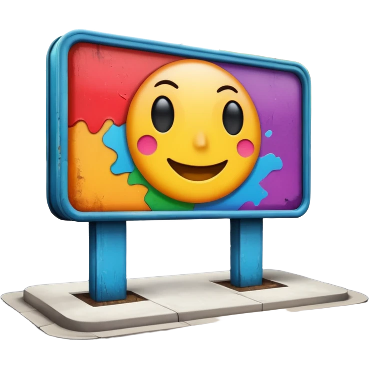 billboard on the street emoji | AI Emoji Generator