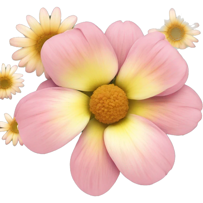 pink flower in outdoor scenery emoji | AI Emoji Generator