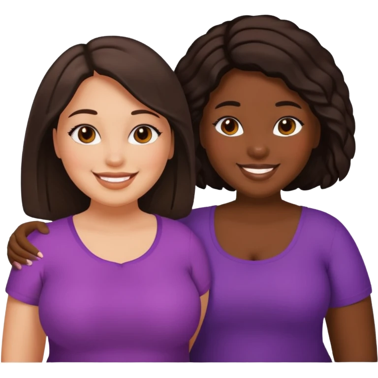 2 fat girls emoji | AI Emoji Generator