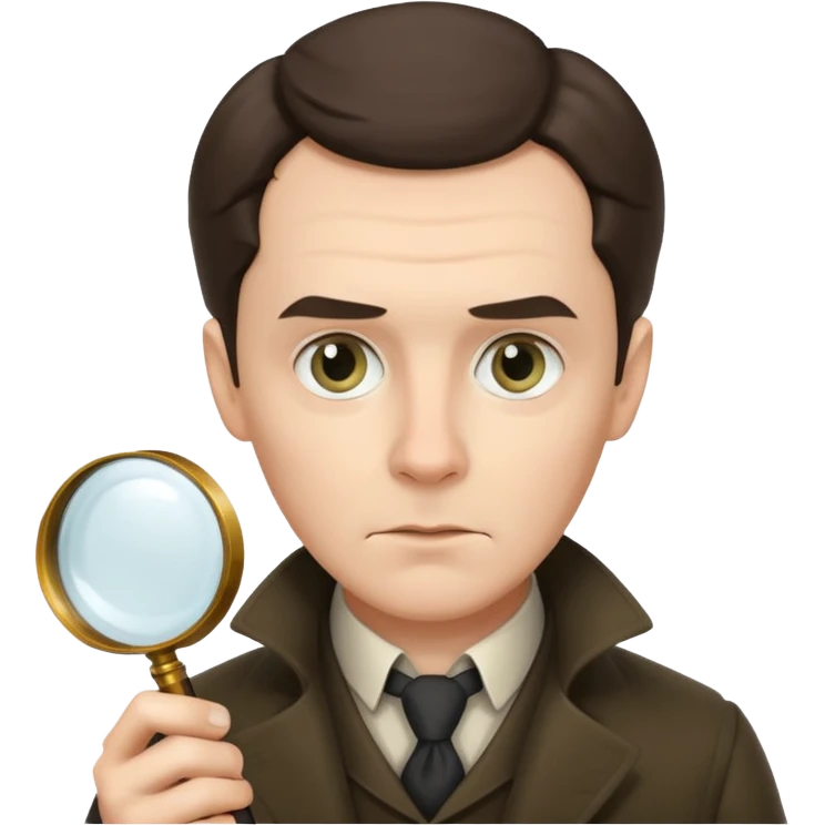 sherlock holmes holding magnifying glass emoji | AI Emoji Generator