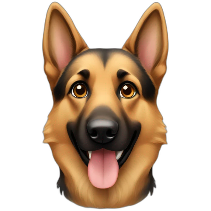 German Shepherd emoji | AI Emoji Generator