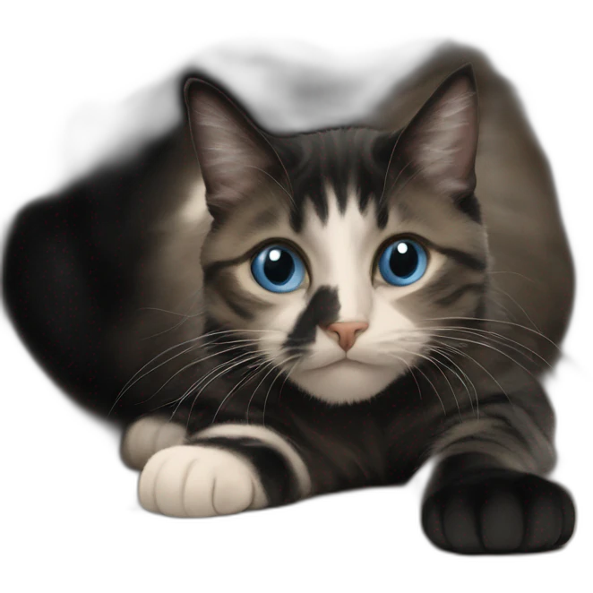 curious cat locking eyes emoji | AI Emoji Generator