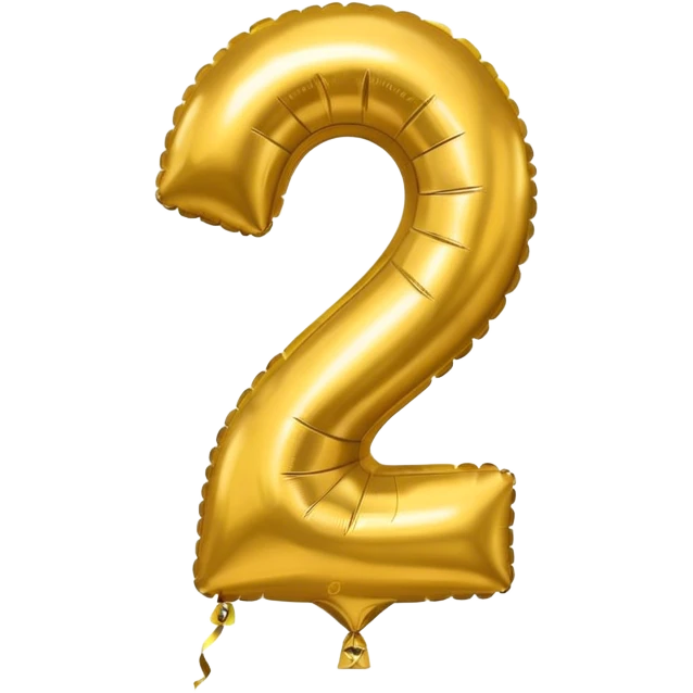 7 number in gold ballon emoji | AI Emoji Generator