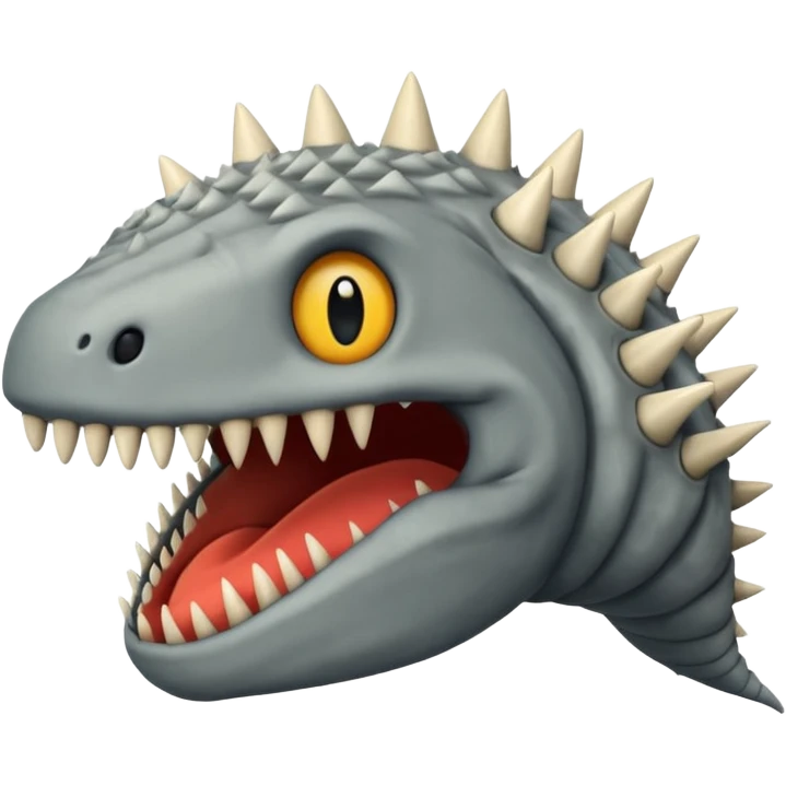 Sand worm from dune make the mouth a hole with long spiky teeth emoji ...