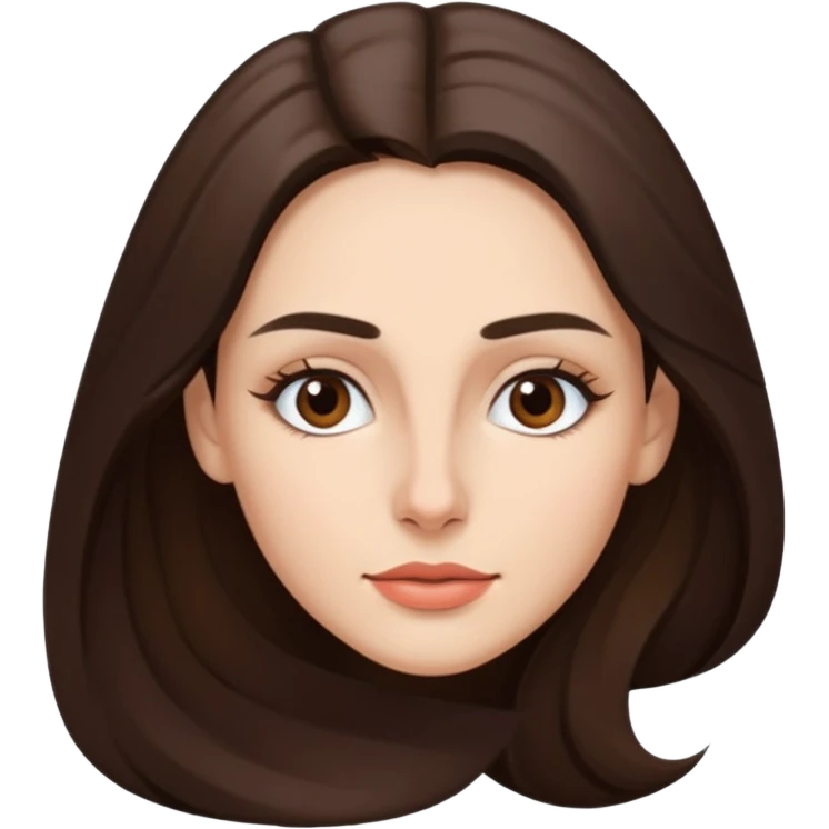 a brunette with thin nose almost sharp jaw line perfect eye brows and ...