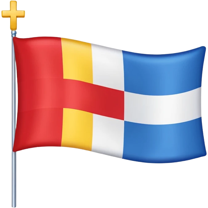 create a flag where the layout is like georgian one big cross for ...