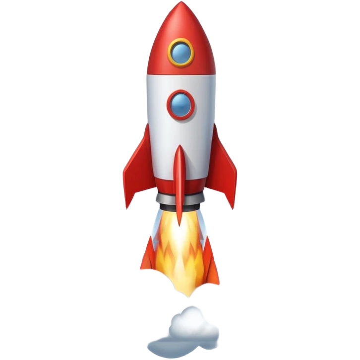 launching a rocket from a platform, with huge cloud emoji | AI Emoji ...
