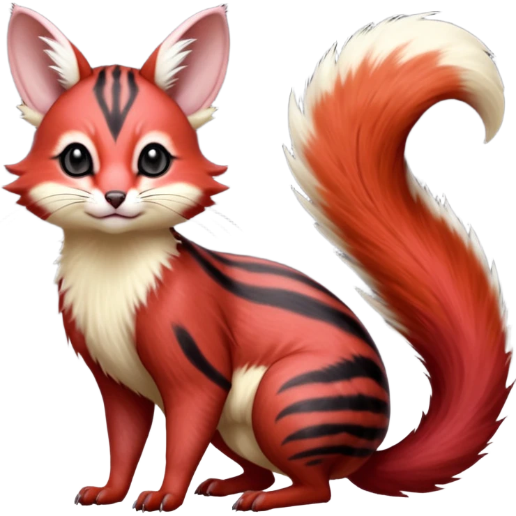 hyper-realistic sanguine-red black-streaked natural realistic divine ...