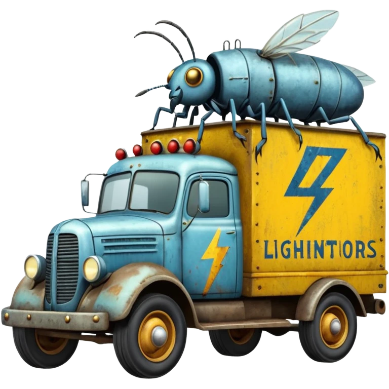 Mr. Creepy Freeze’s lightning Bug busters exterminators antique long ...