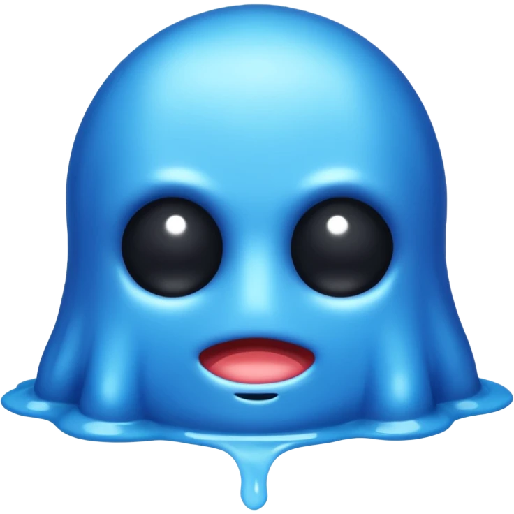 blue slime no face emoji | AI Emoji Generator