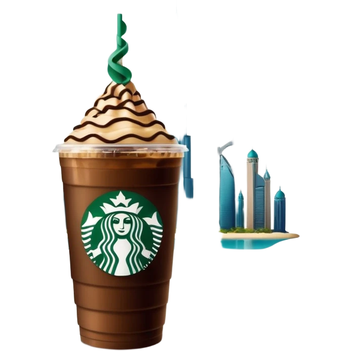 Starbucks iced coffee with Dubai chivalry bar with green filling and ...