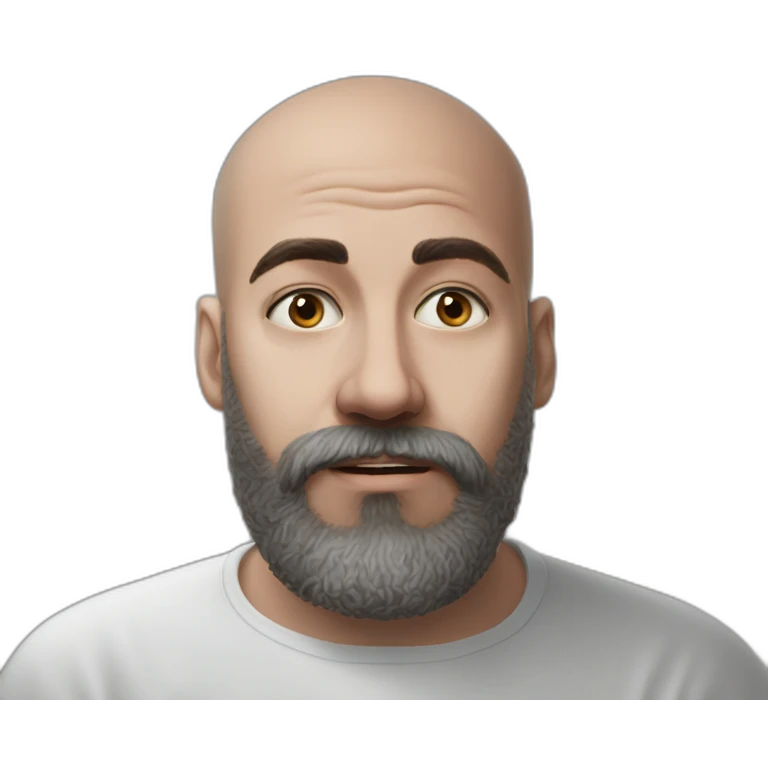 bald man meme portrait pose emoji | AI Emoji Generator